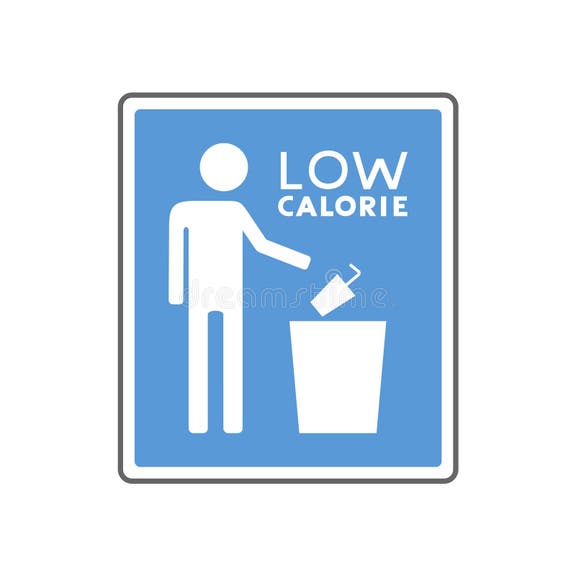 Low calorie message symbol stock vector. Illustration of product ...