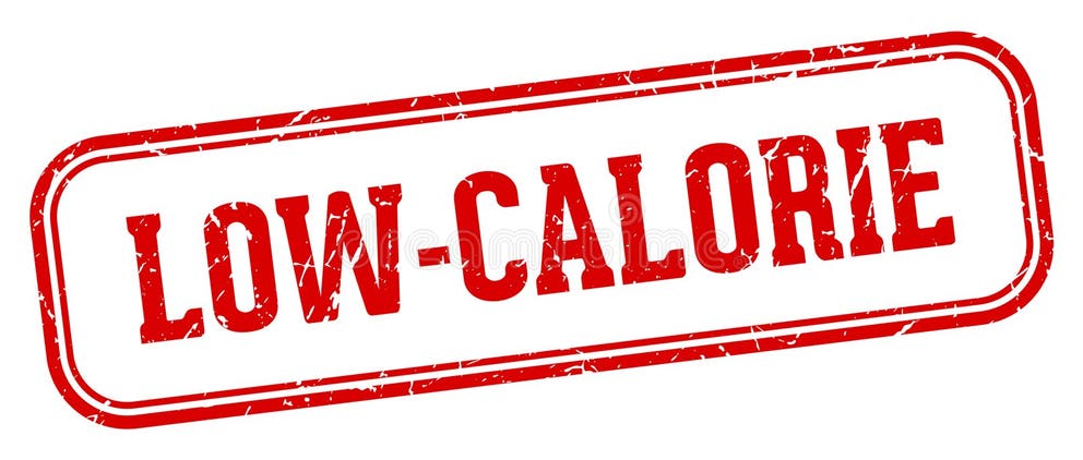 Low-calorie Stamp. Low-calorie Rectangular Stamp on White Background ...