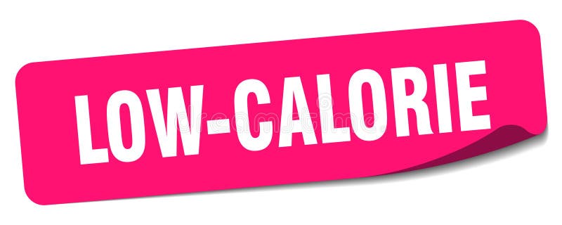 Low-calorie Sticker. Low-calorie Label Stock Vector - Illustration of ...