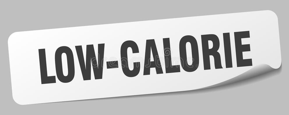 Low-calorie Sticker. Low-calorie Label Stock Vector - Illustration of ...