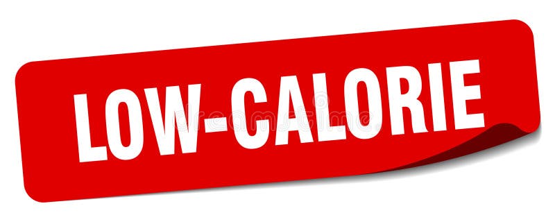 Low-calorie Sticker. Low-calorie Label Stock Vector - Illustration of ...
