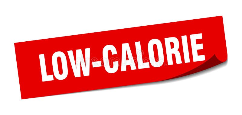 Low-calorie Sticker. Square Isolated Label Sign. Peeler Stock Vector ...