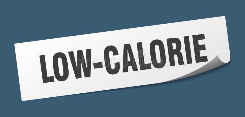 Low-calorie Sticker. Low-calorie Square Isolated Sign Stock Vector ...