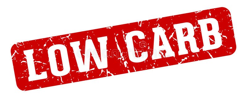 Low Carb Rectangular Sign. Low Carb Stamp Stock Vector - Illustration ...