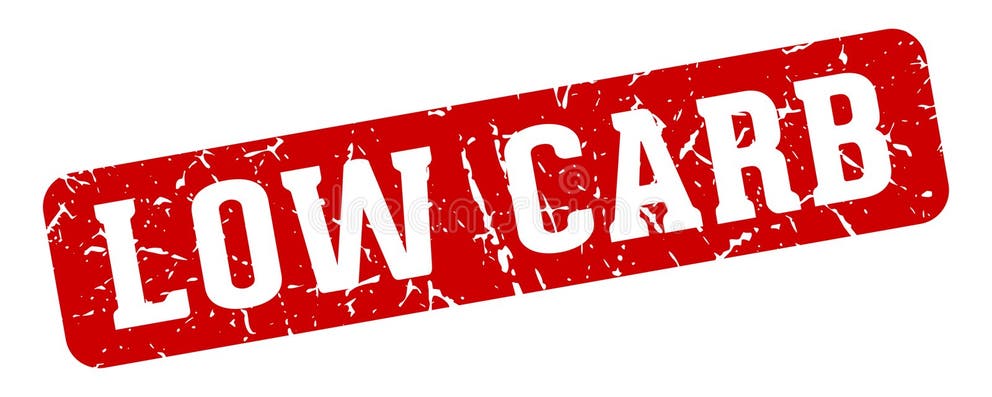 Low Carb Rectangular Sign. Low Carb Stamp Stock Vector - Illustration ...