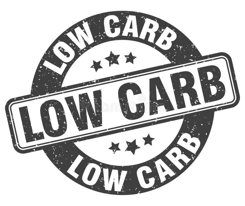 Low Carb Stamp. Low Carb Label. Round Grunge Sign Stock Vector ...