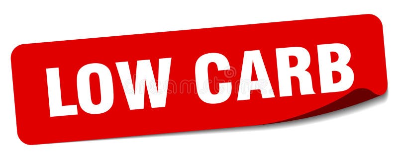Low Carb Sticker. Low Carb Label Stock Vector - Illustration of ...