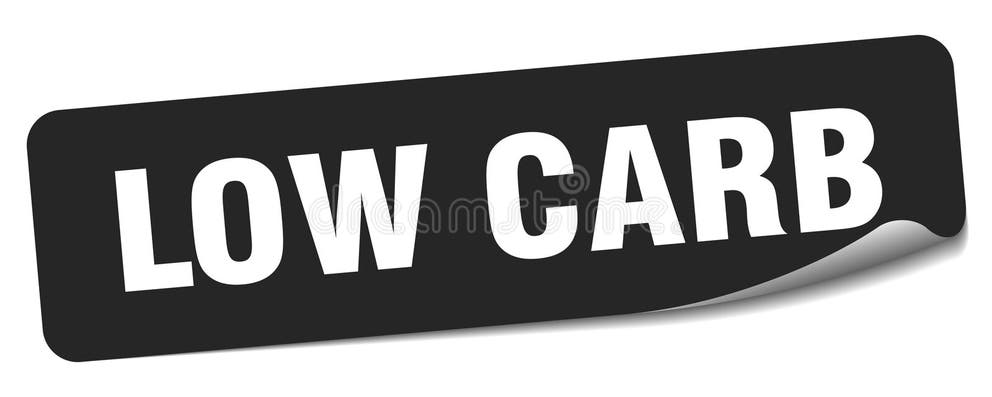 Low Carb Sticker. Low Carb Label Stock Vector - Illustration of carb ...