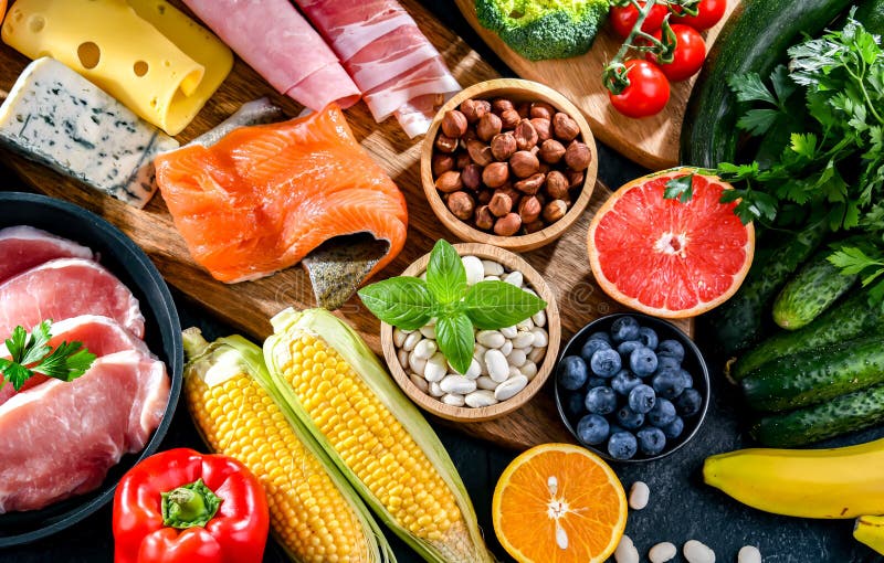 Low-carbohydrate Diet Products Recommended for Weight Loss Stock Photo ...