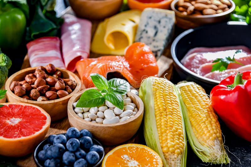 Low-carbohydrate Diet Products Recommended for Weight Loss Stock Photo ...