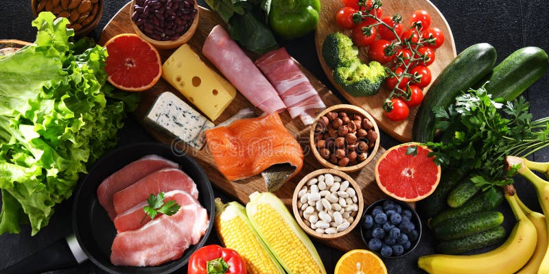 Low-carbohydrate Diet Products Recommended for Weight Loss Stock Image ...