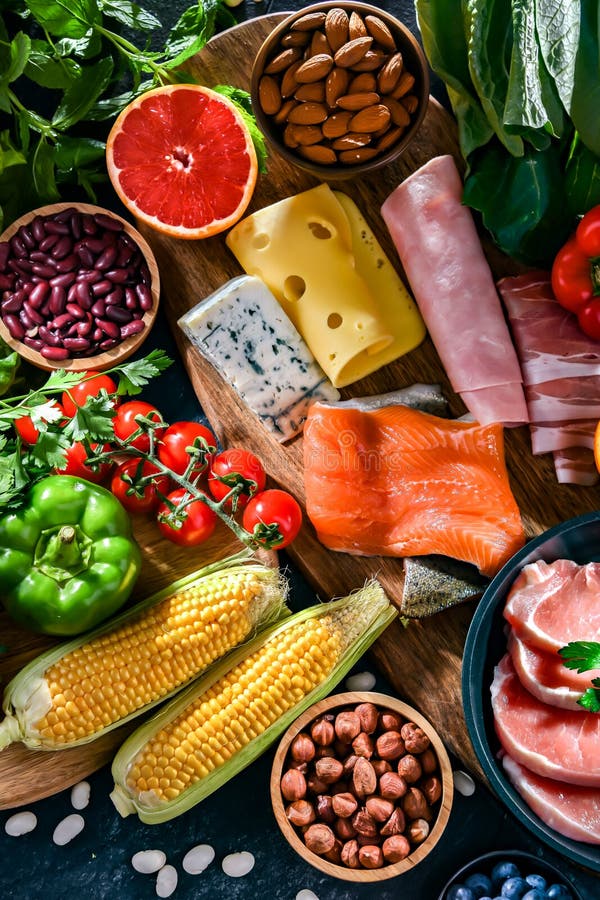 Low-carbohydrate Diet Products Recommended for Weight Loss Stock Image ...