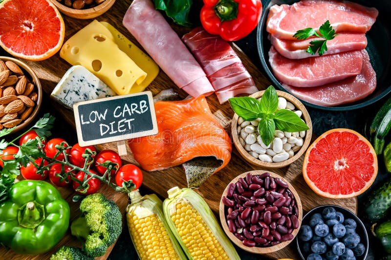 Low-carbohydrate Diet Products Recommended for Weight Loss Stock Photo ...