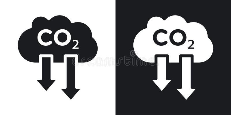 Low Carbon Dioxide Icon Vector Stock Vector - Illustration of ...
