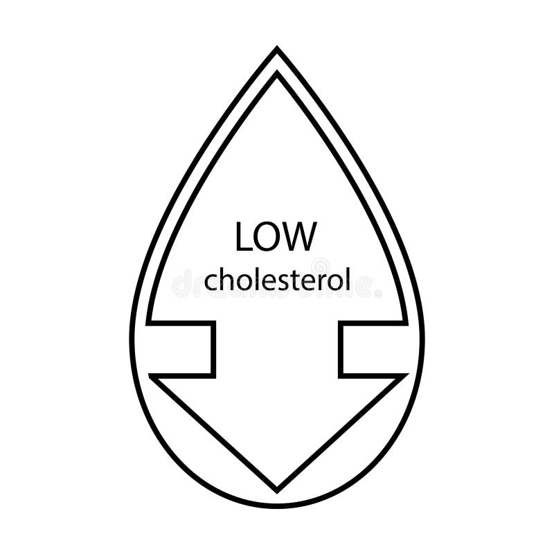 Low Cholesterol Icon Design Stock Illustration - Illustration of sign ...