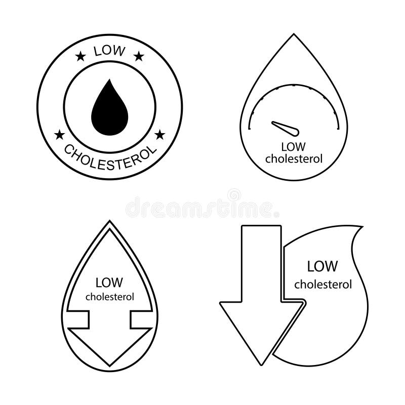 Low Cholesterol Icon Design Stock Illustration - Illustration of weight ...