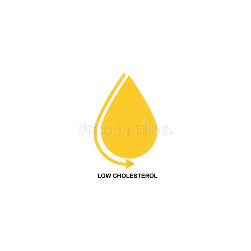 Low cholesterol icon stock vector. Illustration of drop - 250948926