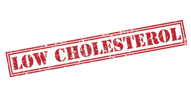 Low cholesterol red stamp stock illustration. Illustration of grungy ...