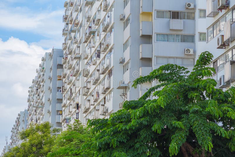 Low Class Cheap Poor People Apartment Buildings Stock Image - Image of ...