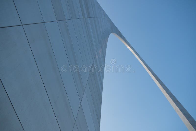 A Low, Close-up Perspective of the Gateway Arch Editorial Stock Image ...