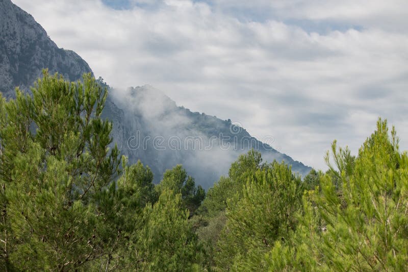 Mountain Clouds Over Benicadell Stock Photo - Image of hill, landscape: 273555506