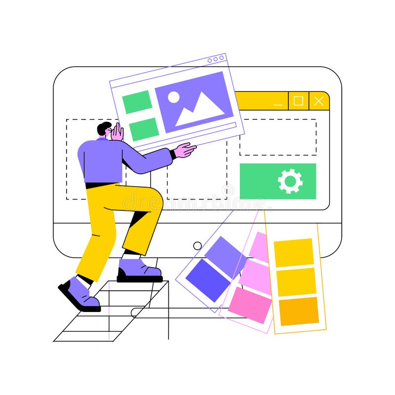 Low Code Development Abstract Concept Vector Illustration. Stock Vector ...