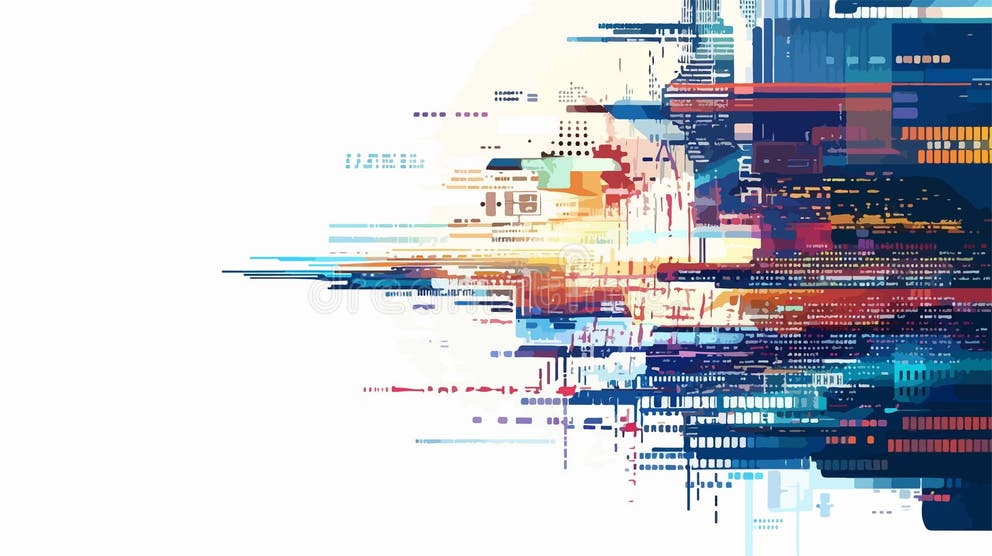 Abstract Low Code Development Concept Vector Illustration Stock Vector ...