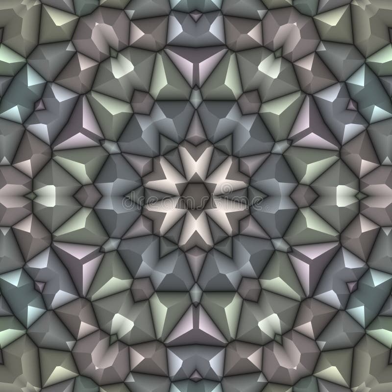 Low Color 3D Abstract Shapes Blurs Background Stock Illustration ...