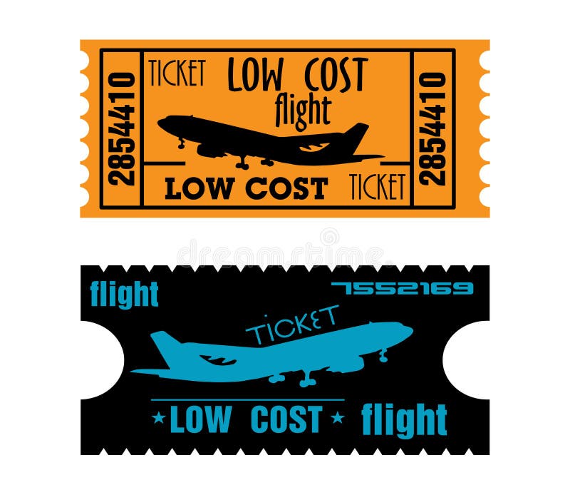 Low cost flight tickets stock vector. Illustration of abstract - 47631785