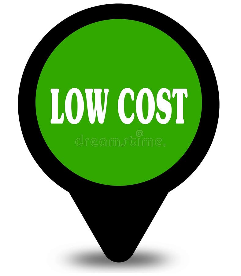 LOW COST on Green Location Pointer Graphic Stock Illustration ...