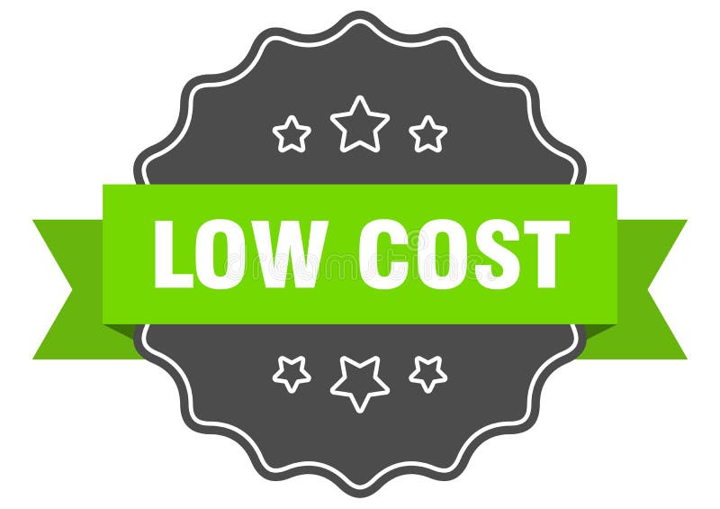 Low cost label stock vector. Illustration of isolated - 194929197