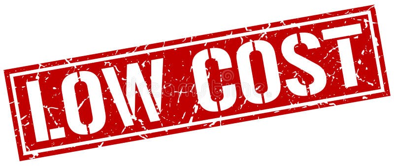 Low cost square stamp stock vector. Illustration of sign - 95267545