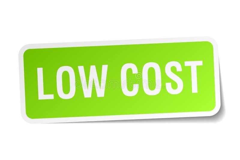 Low cost sticker stock vector. Illustration of vector - 120297596