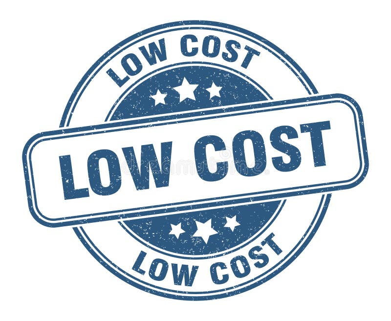 Low Cost Stamp. Low Cost Round Grunge Sign Stock Vector - Illustration ...