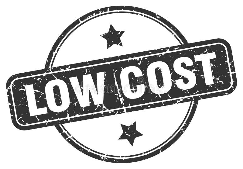 Low Cost Stamp. Low Cost Round Grunge Sign Stock Vector - Illustration ...