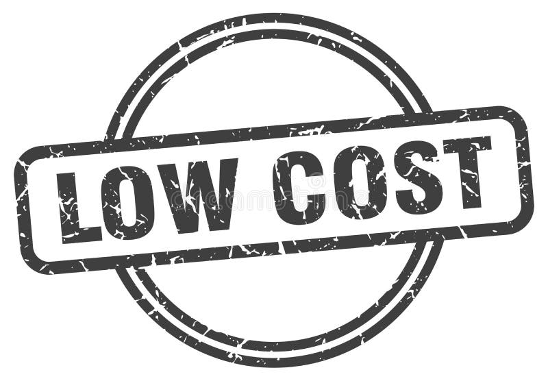 Low Cost Stamp. Low Cost Round Grunge Sign Stock Vector - Illustration ...