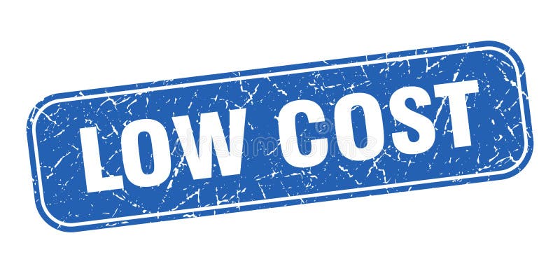 Low Cost Stamp. Low Cost Square Grungy Isolated Sign Stock Vector ...