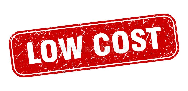 Low Cost Stamp. Low Cost Square Grungy Isolated Sign Stock Vector ...