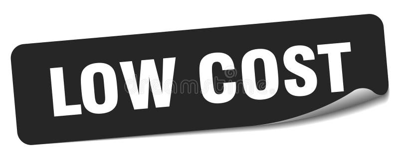 Low Cost Sticker. Low Cost Label Stock Vector - Illustration of label ...
