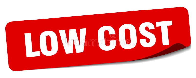Low Cost Sticker. Low Cost Label Stock Vector - Illustration of ...