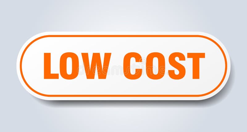 Low Cost Sticker. Low Cost Square Sign Stock Vector - Illustration of ...