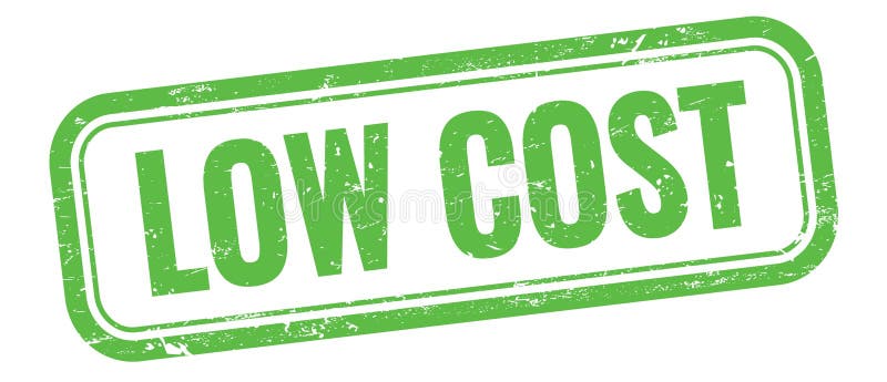 LOW COST Text on Green Grungy Vintage Stamp Stock Illustration ...