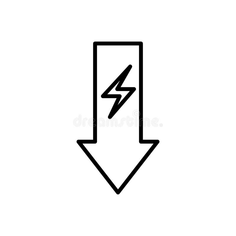 Low Electricity Consumption Icon Stock Vector - Illustration of flat ...