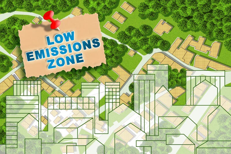 Low Emissions Zone - Net-Zero Emission and Carbon Neutrality Concept ...