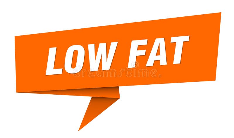 Low Fat Banner. Low Fat Speech Bubble, Label, Sticker, Sign Template ...