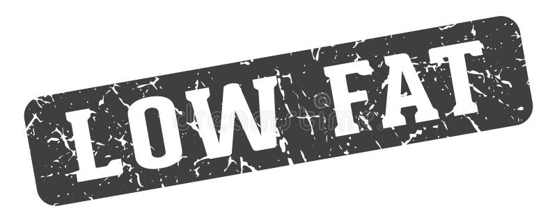 Low Fat Rectangular Sign. Low Fat Stamp Stock Vector - Illustration of ...