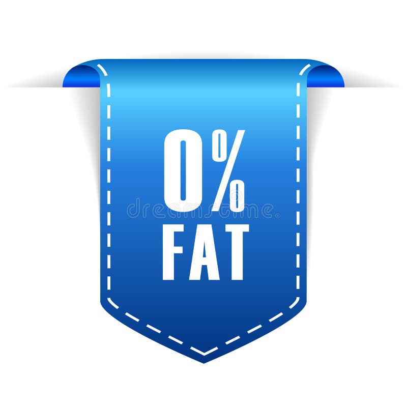 Low fat ribbon stock vector. Illustration of assurance - 58987681