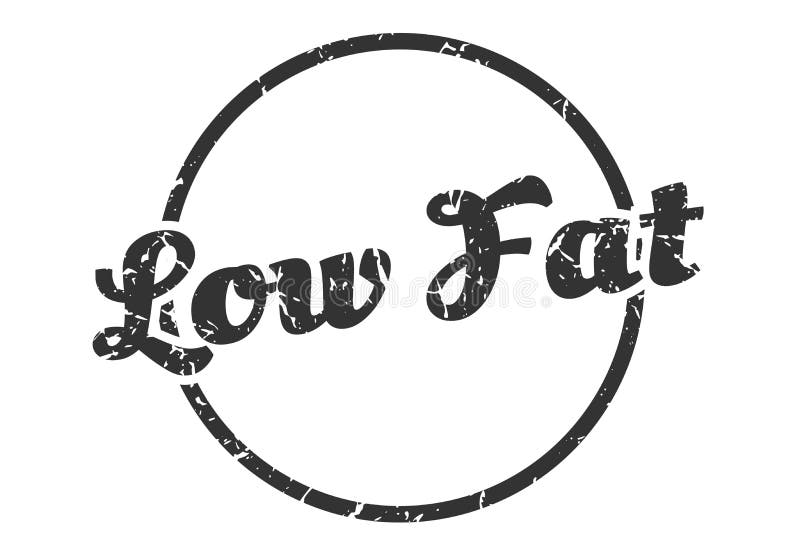 Low Fat Sign. Low Fat Round Vintage Stamp Stock Vector - Illustration ...