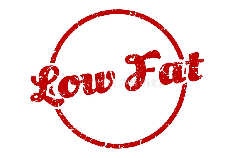Low Fat Sign. Low Fat Round Vintage Stamp Stock Vector - Illustration ...