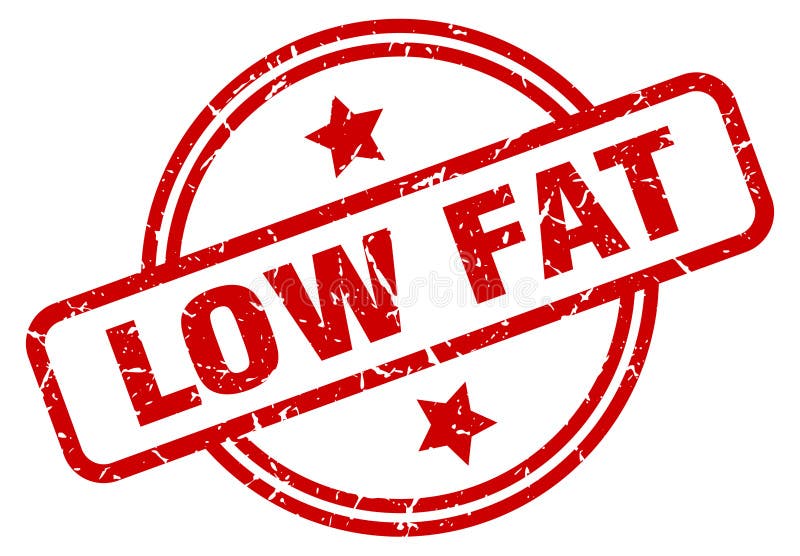 Low fat stamp stock vector. Illustration of sign, isolated - 148308536